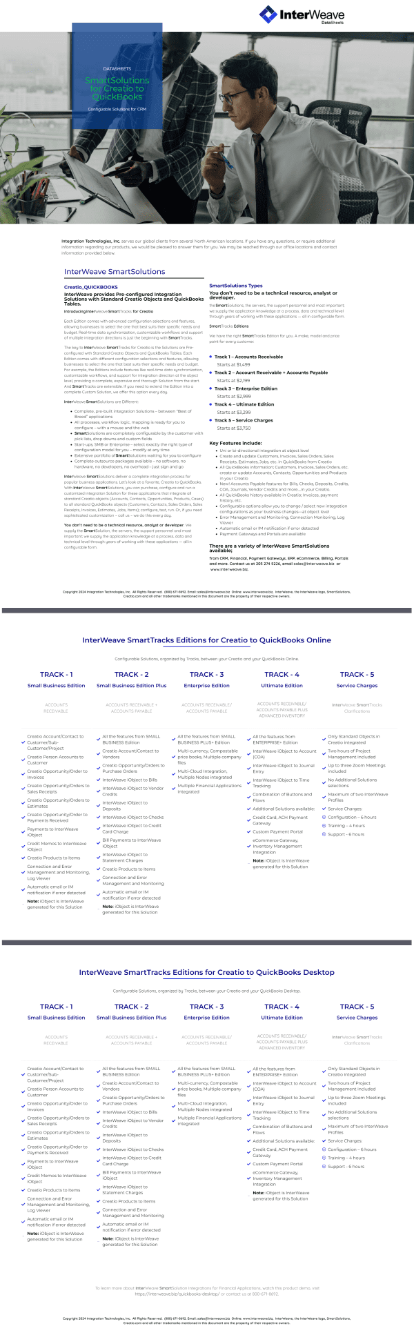 CR Quickbooks Datasheet - The SmartIntegration Platform